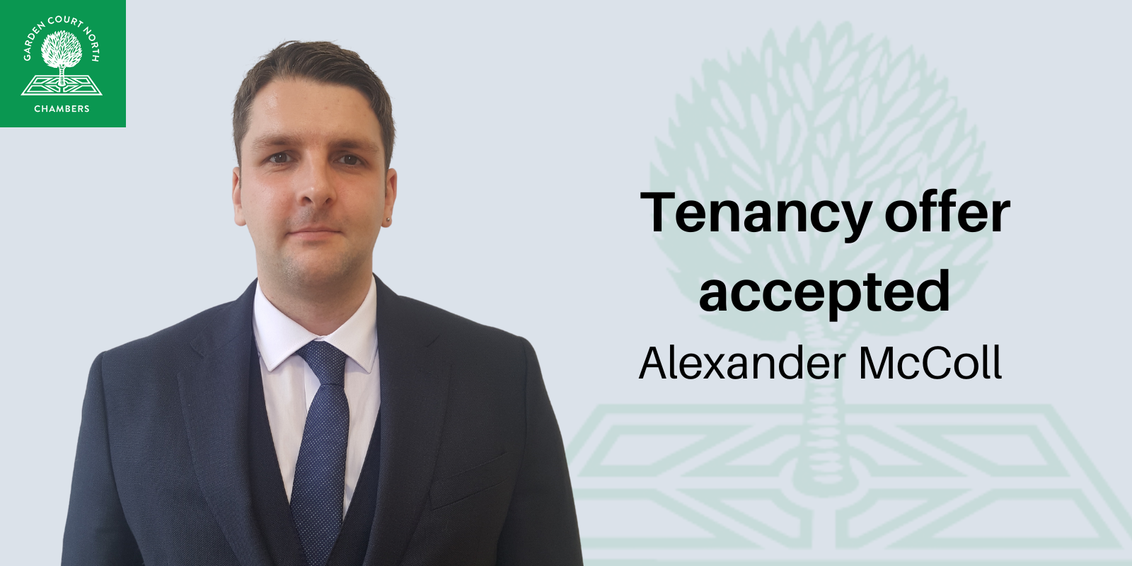 Alexander McColl has accepted the offer of tenancy from GCN